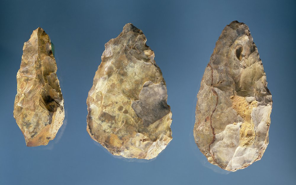 Three Flint Tools by Paleolithic: Buy fine art print